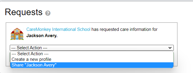 How does a User Share a Profile with an Organisation? (Community ...